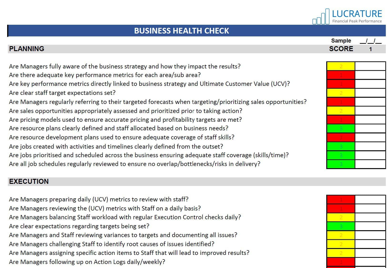 Business Health Check - Recession Proof your Business